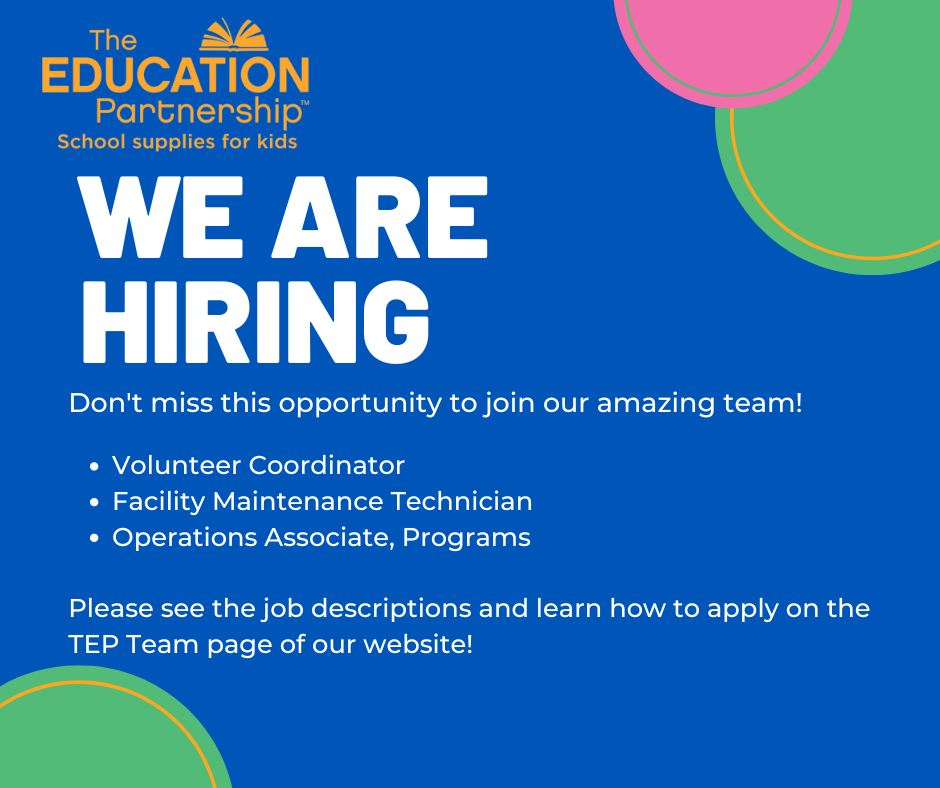 The Education Partnership – The Basics Are a Big Deal